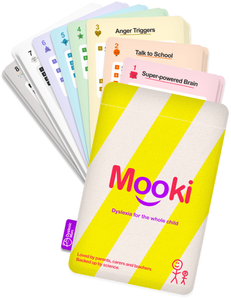 Mooki cards - Mooki wellbeing for dyslexic kids