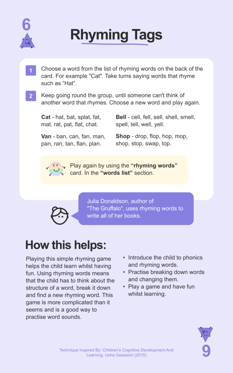 Practise phonics, fun rhyming game for dyslexic kids - Mooki wellbeing ...
